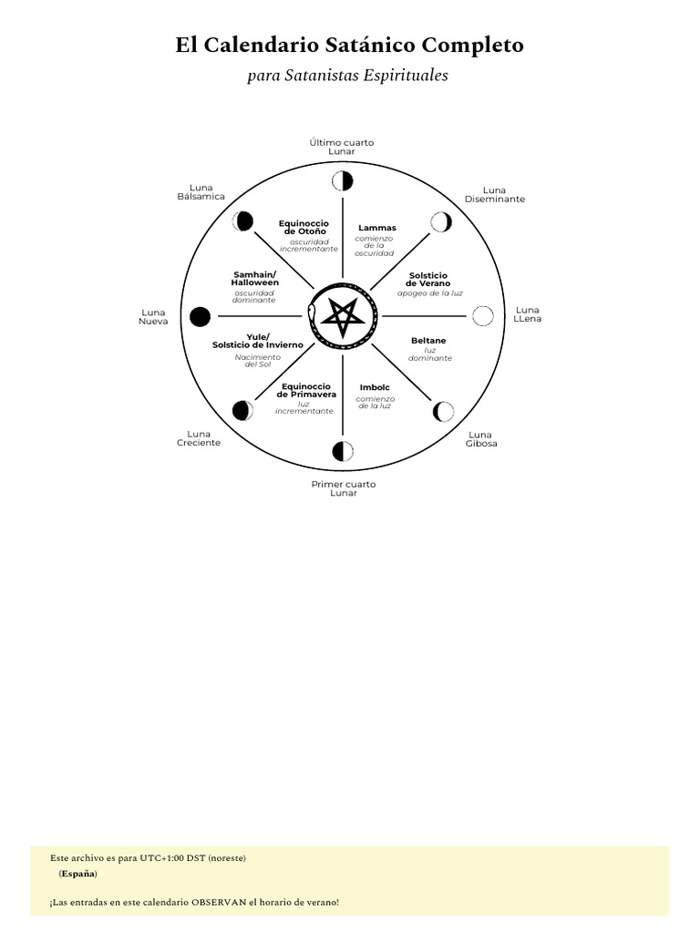 Calendario Satánico 2024 | PDF | Astrología | Sistema solar