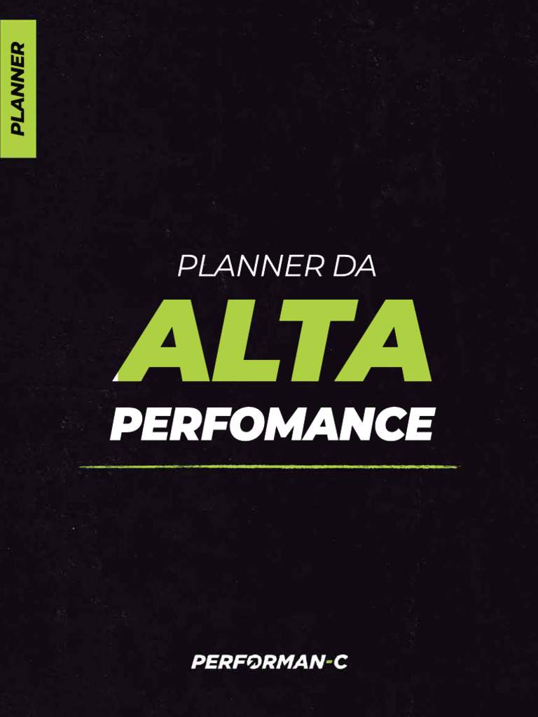 Planner Da Alta Performance | PDF