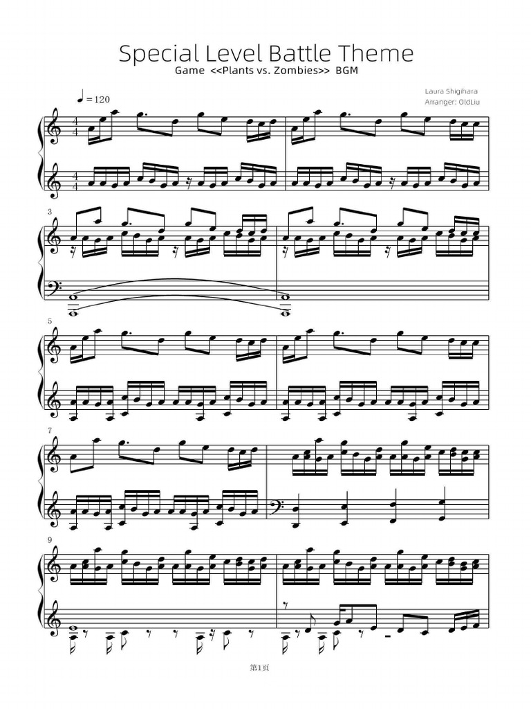 Special Level Battle Theme | PDF