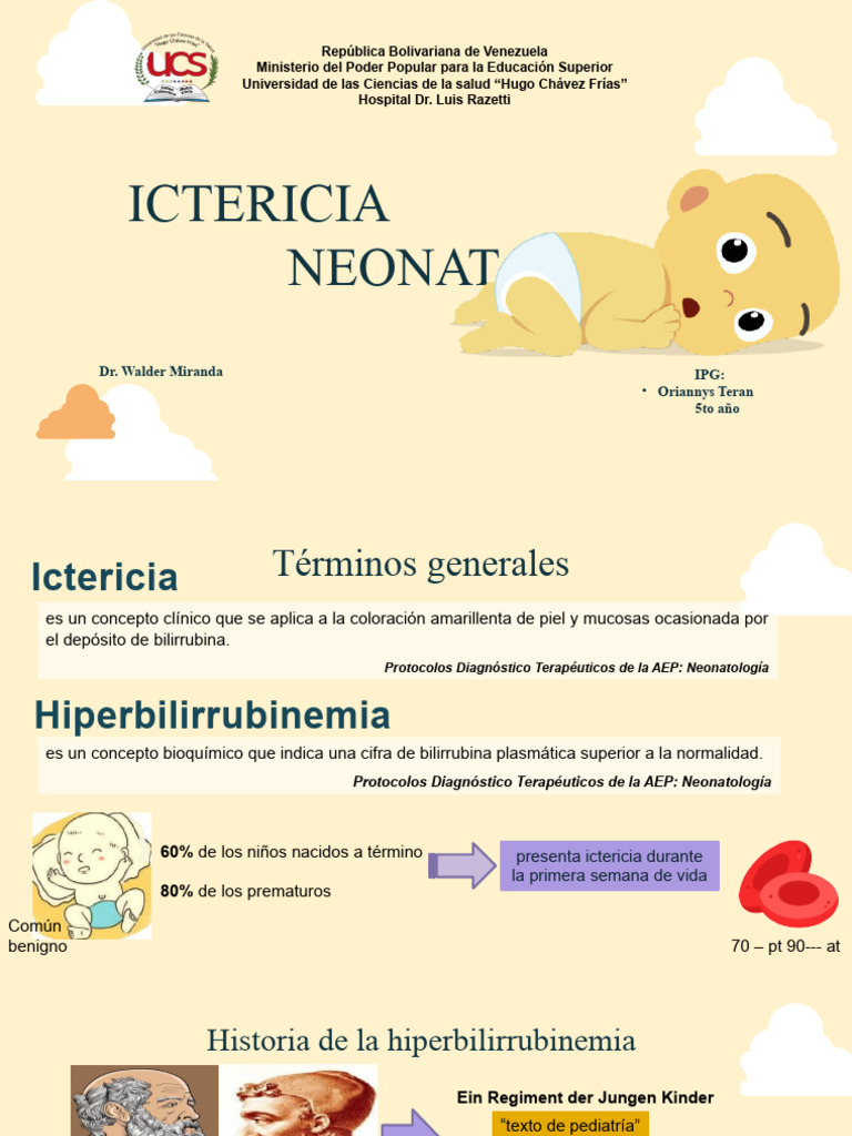 Ictericia Neonatal | PDF | Especialidades Medicas | Medicina CLINICA