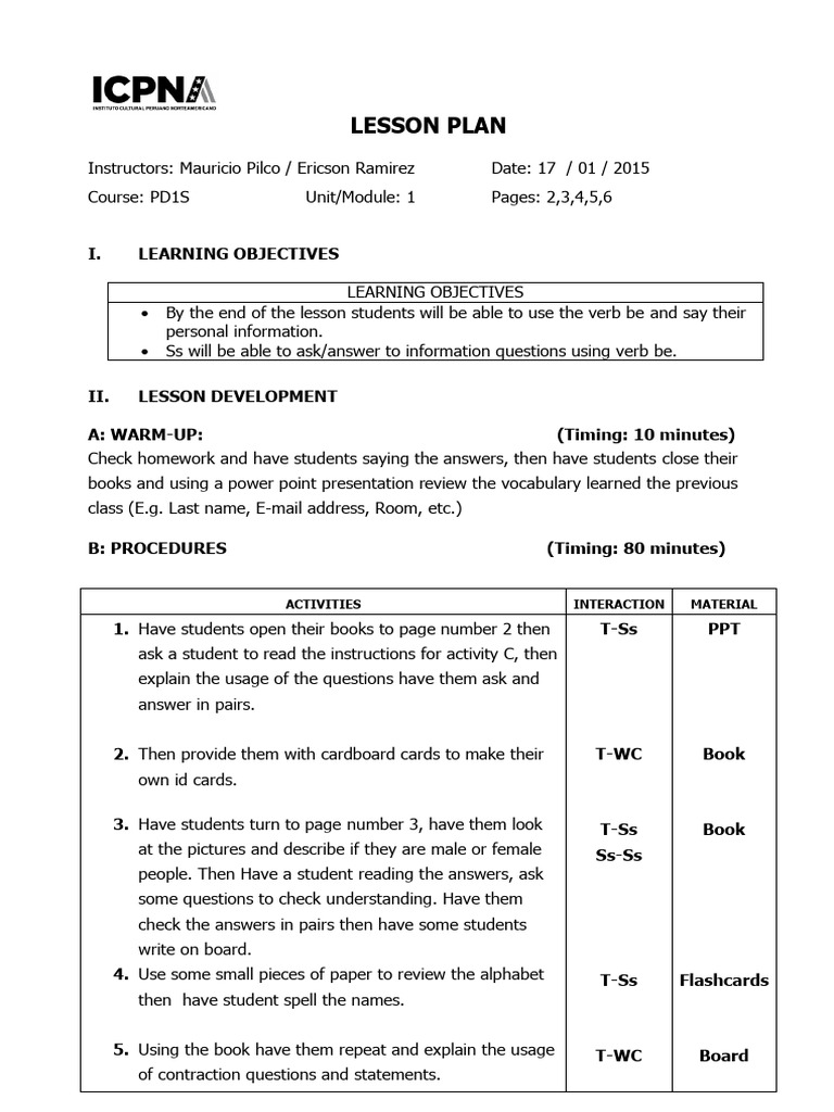 LESSON2 | PDF | Pedagogy | Cognitive Science