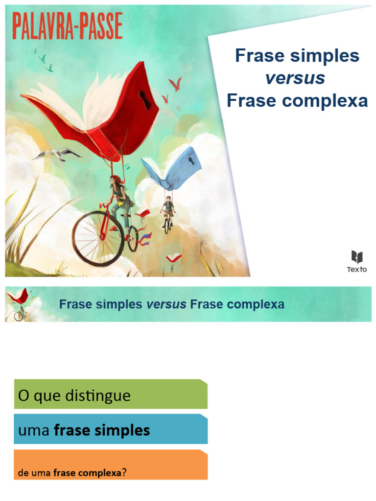Frase Simples Versus Frase Complexa | PDF