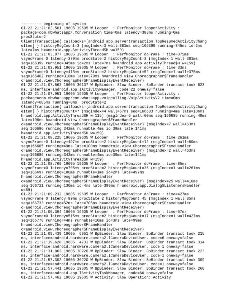 Logcat | PDF | Computing | System Software