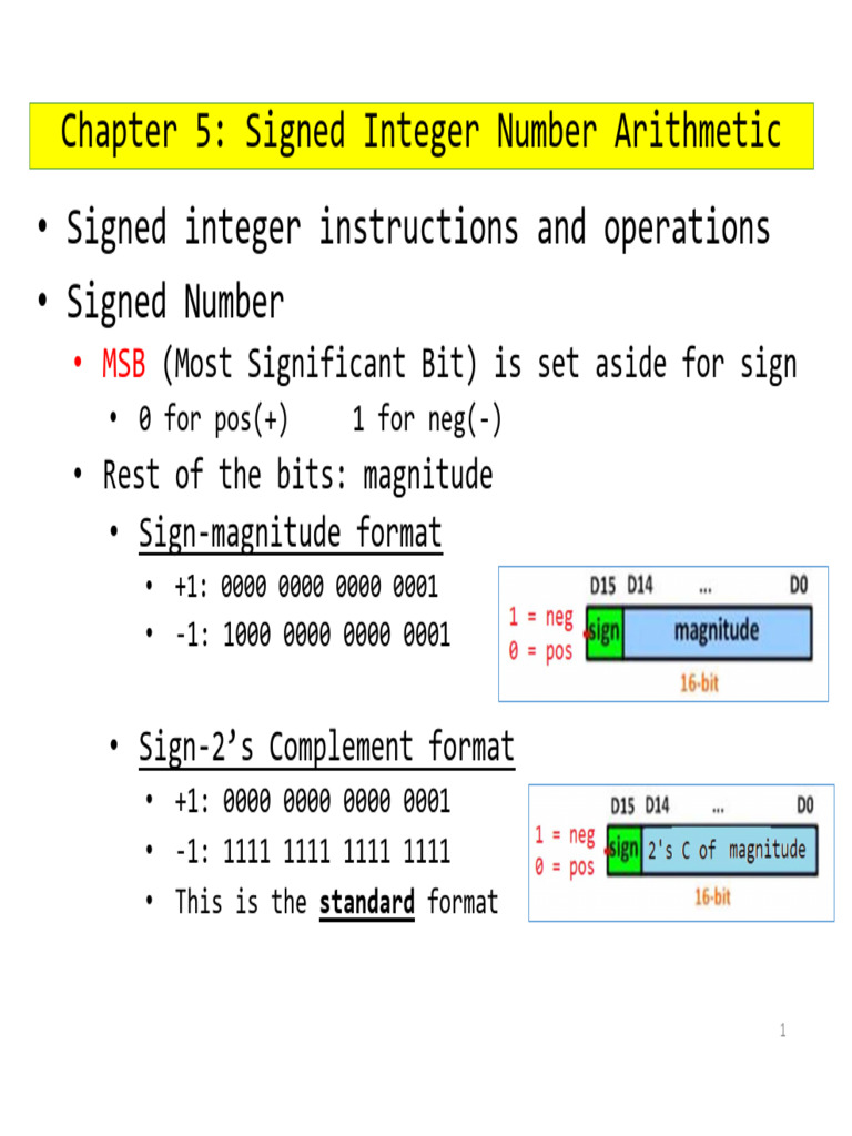 416F22 Chapter5 POST | PDF | Arithmetic | Computer Science
