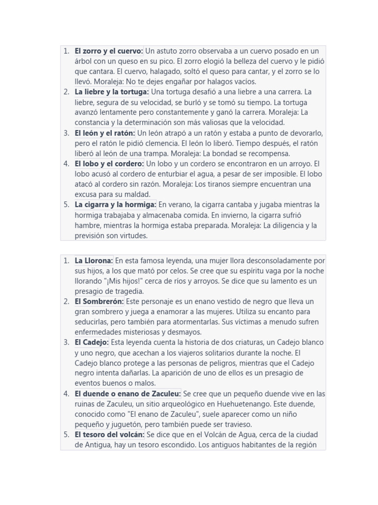 El Zorro y El Cuervo | PDF