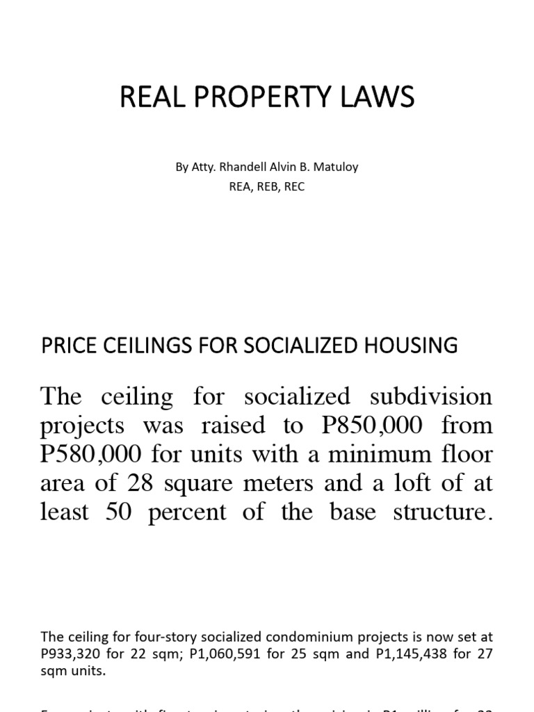 Bbsi-Other Real Property Laws | PDF | Easement | Real Estate Appraisal