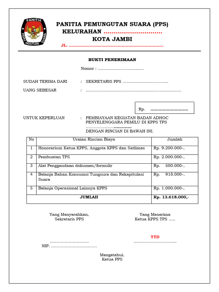 Format Spj Pps Dan Kpps Pdf Game Aktivitas