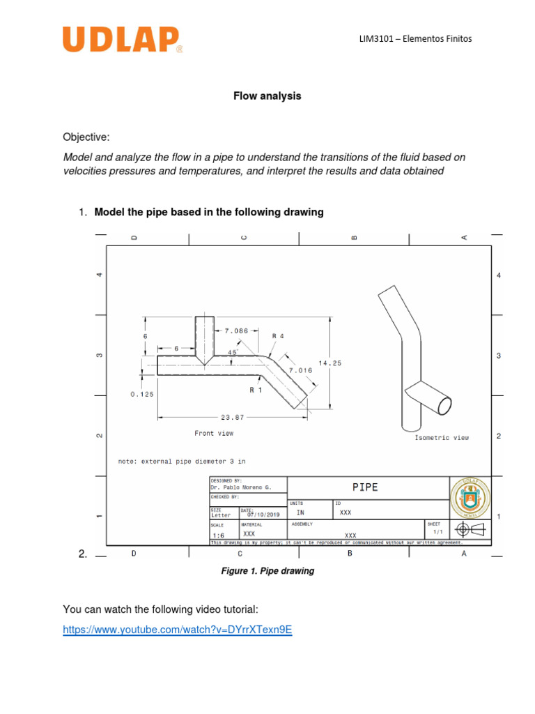 Pipe Flow Analysis Using ANSYS | PDF | Fluid Dynamics | Turbulence