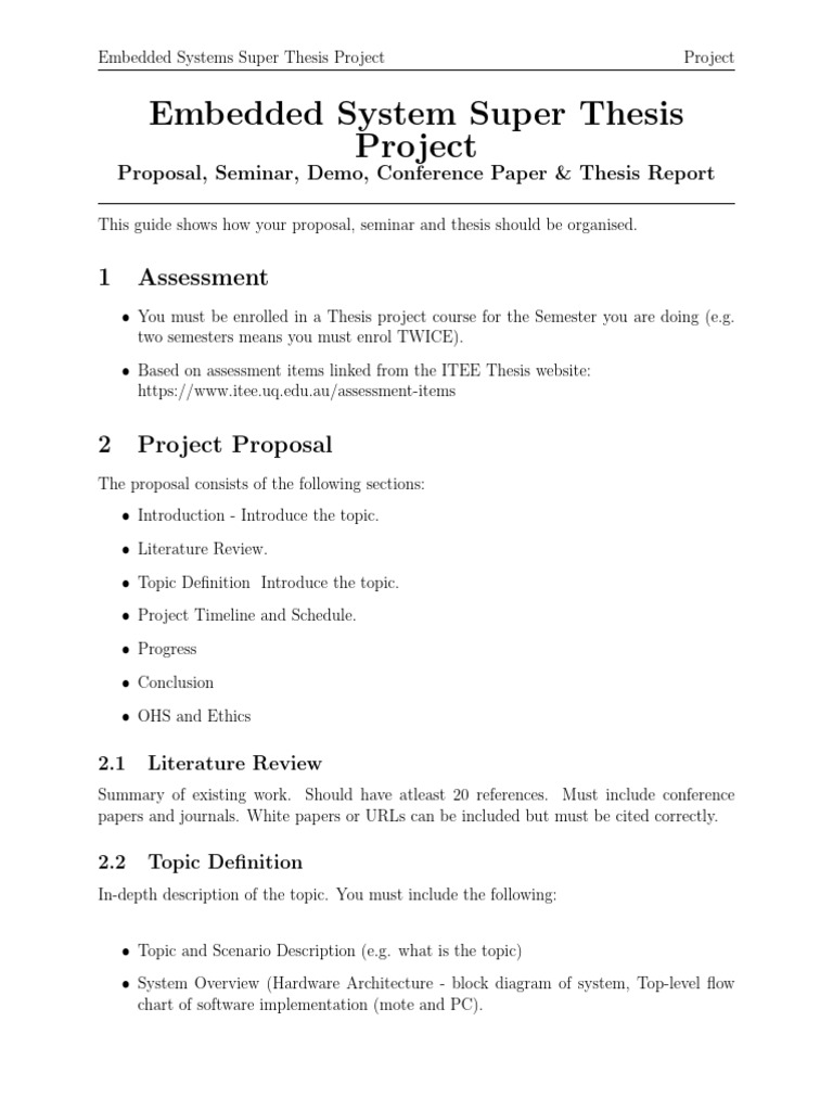 Thesis Project Guidelines | PDF | Thesis | Abstract (Summary)