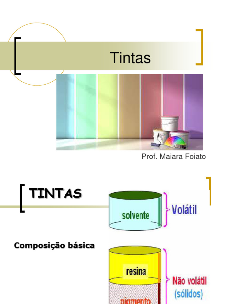 Tintas | PDF | Tinta | Ciências Físicas