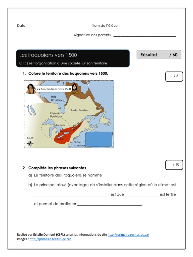 Iroquoiens en 1500 : Culture et Société | PDF | Iroquois