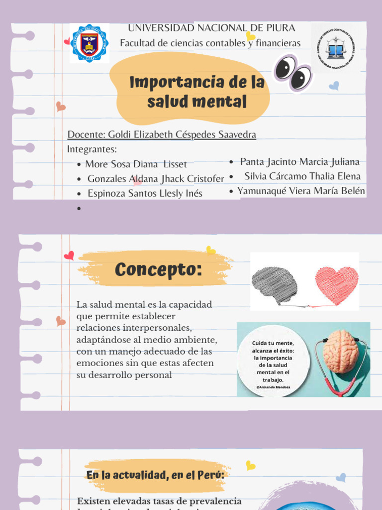 Salud Mental: Importancia y Consecuencias | PDF