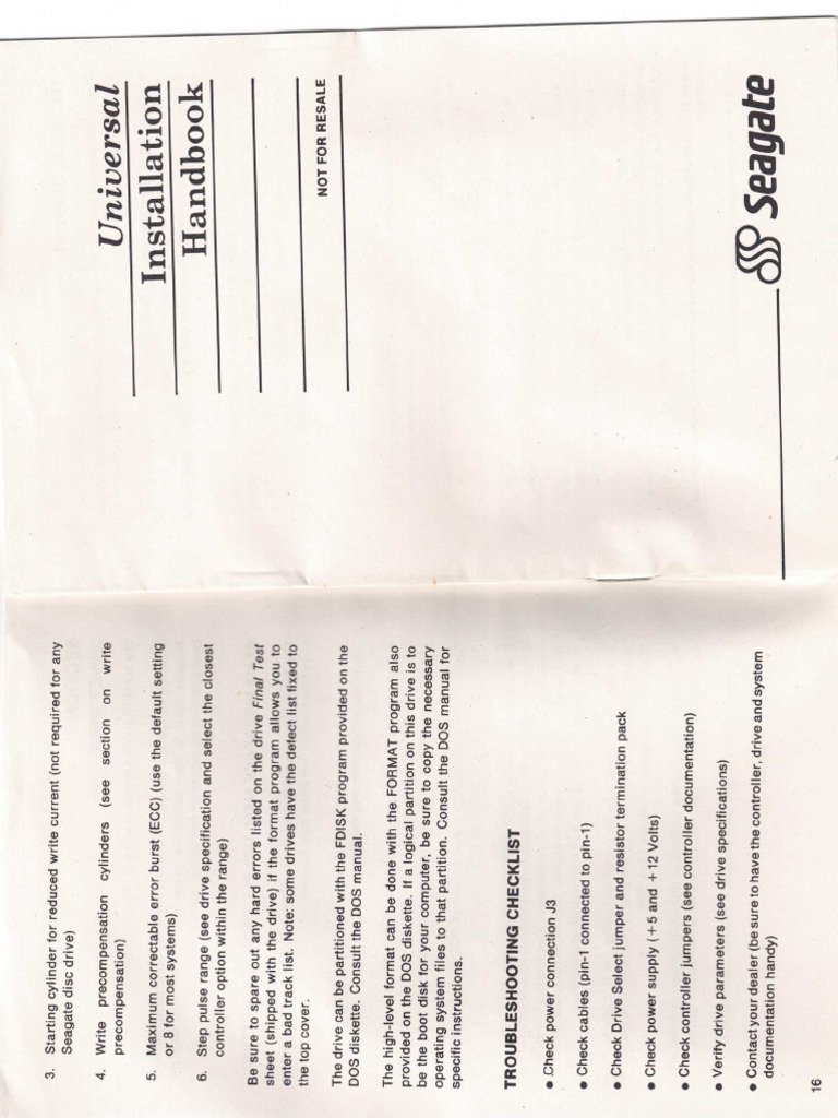 Seagate Handbook | PDF