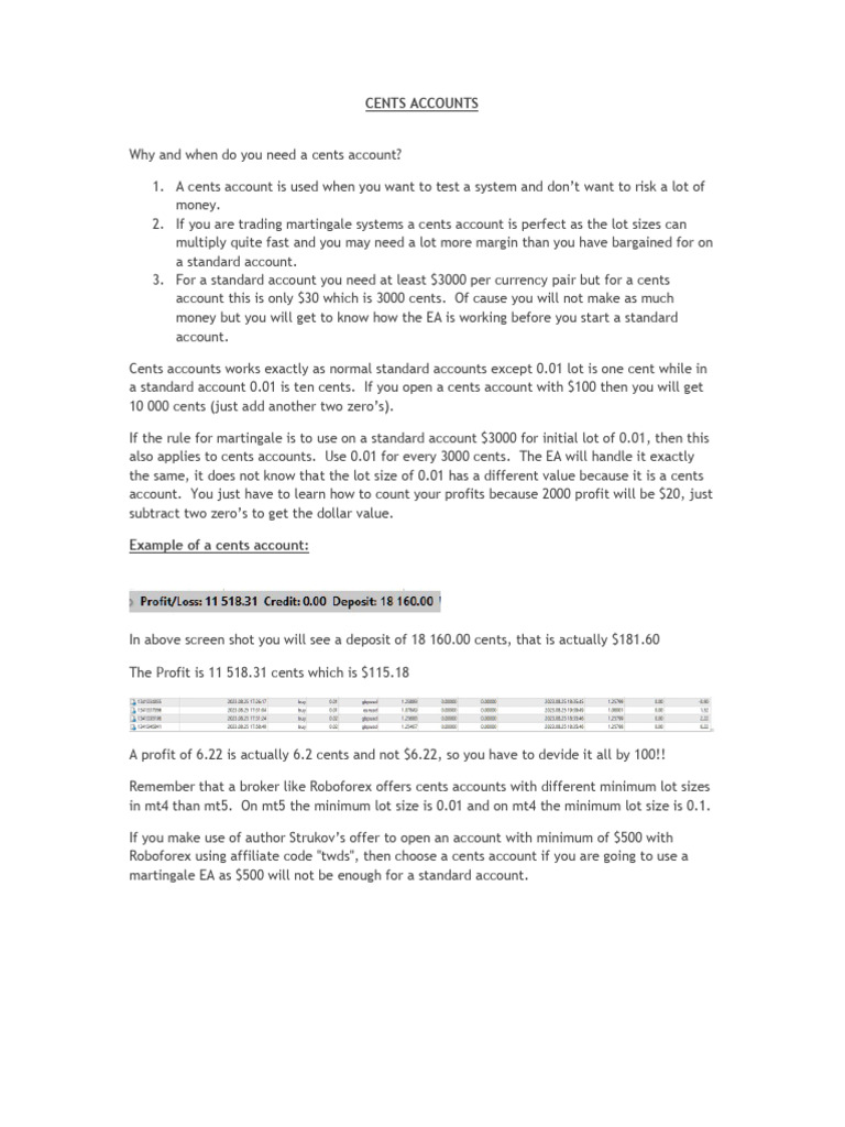 Cents Accounts | PDF | Money | Cent (Music)