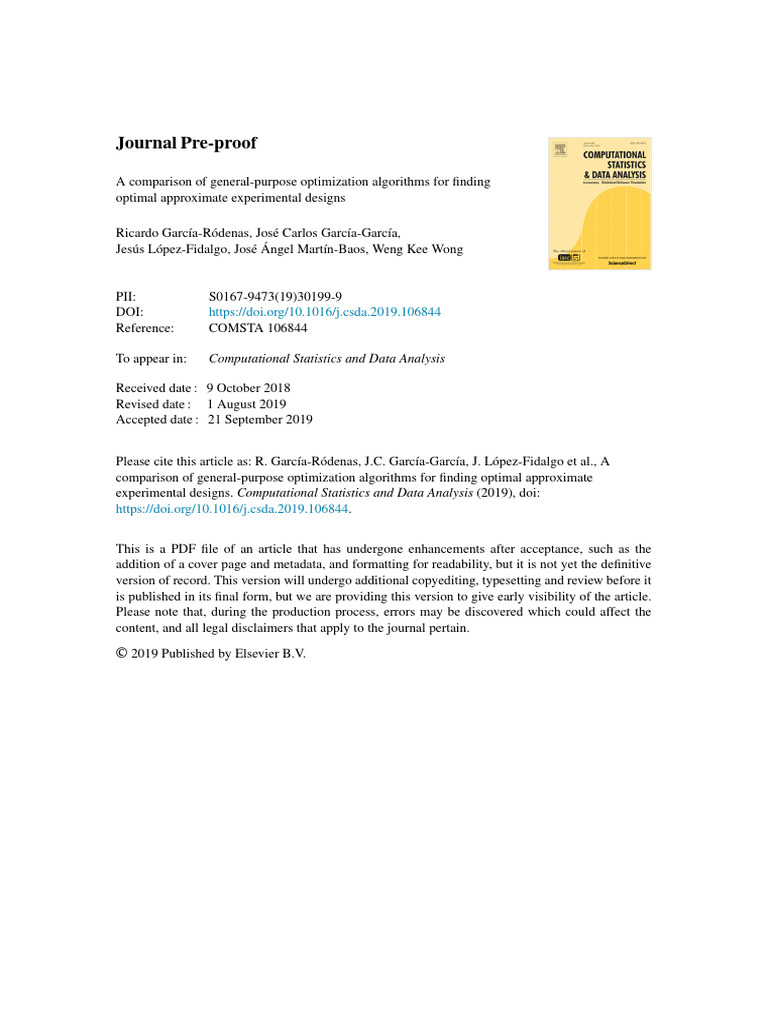 A Comparison of General-Purpose Optimization Algorithms For | PDF | Mathematical Optimization ...