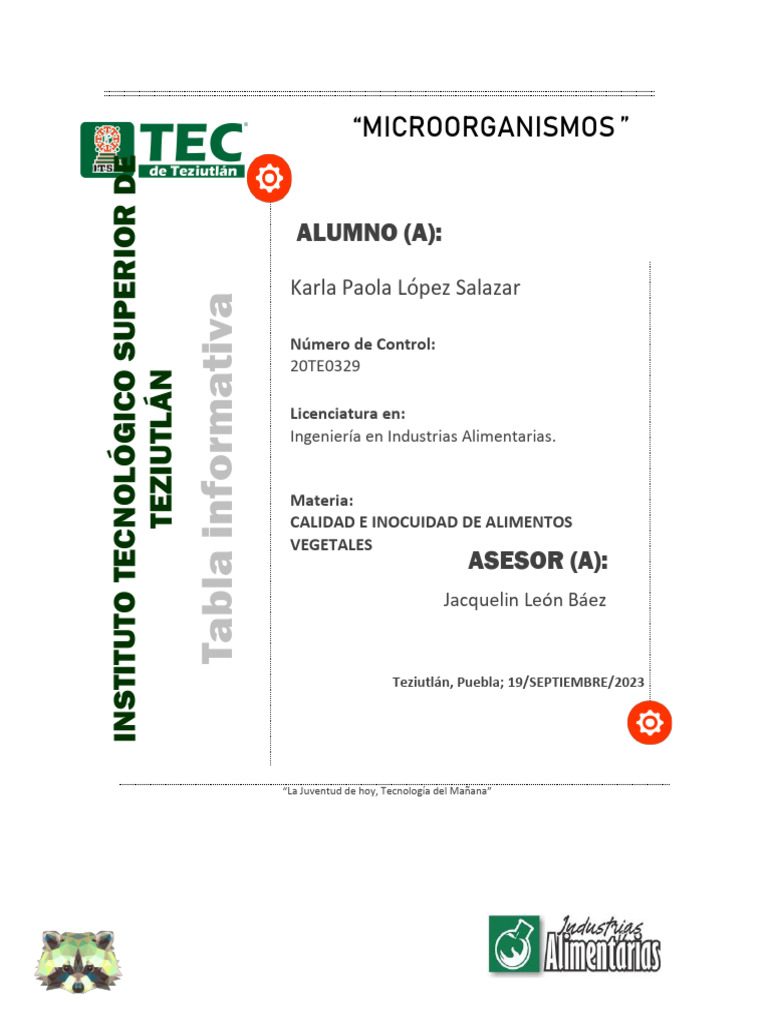 Tabla Informativa 20te0329 | Descargar gratis PDF | Infección | Patógeno