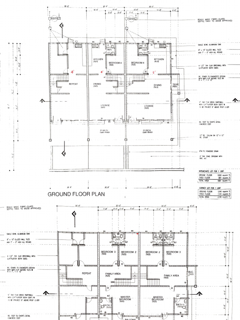 (3 Units) Layout Plan & Floor Plan | PDF