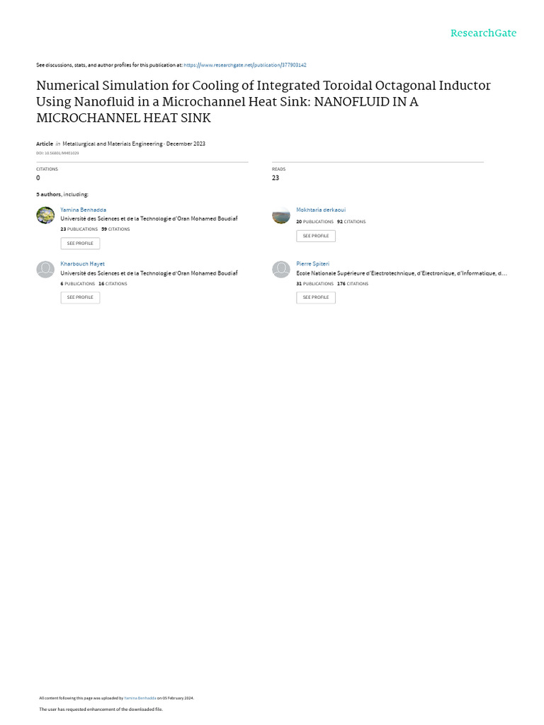 Mme 1029 | PDF | Heat Transfer | Fluid Dynamics