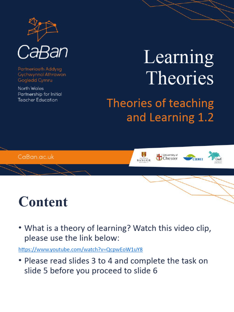 Learning Theories | PDF | Behavior Modification | Cognition