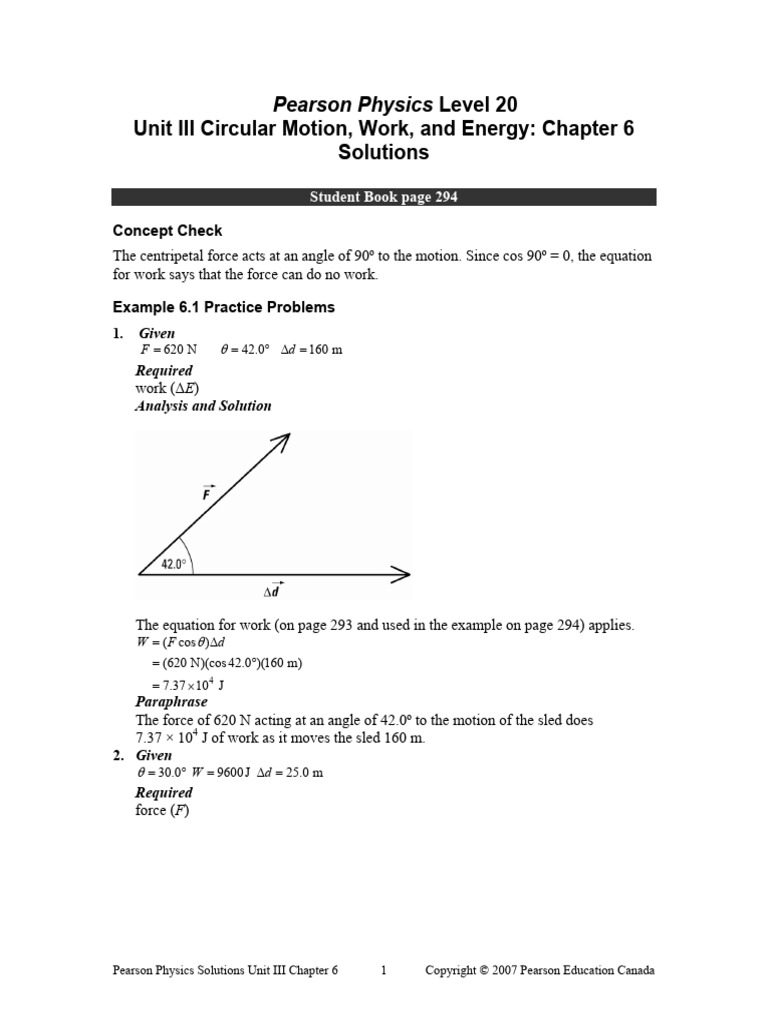 Phys Sol Ch06 | PDF | Potential Energy | Force
