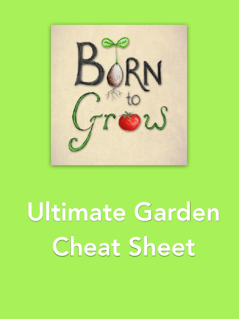 Ultimate Garden Cheat Sheet | PDF | Sowing | Green Bean