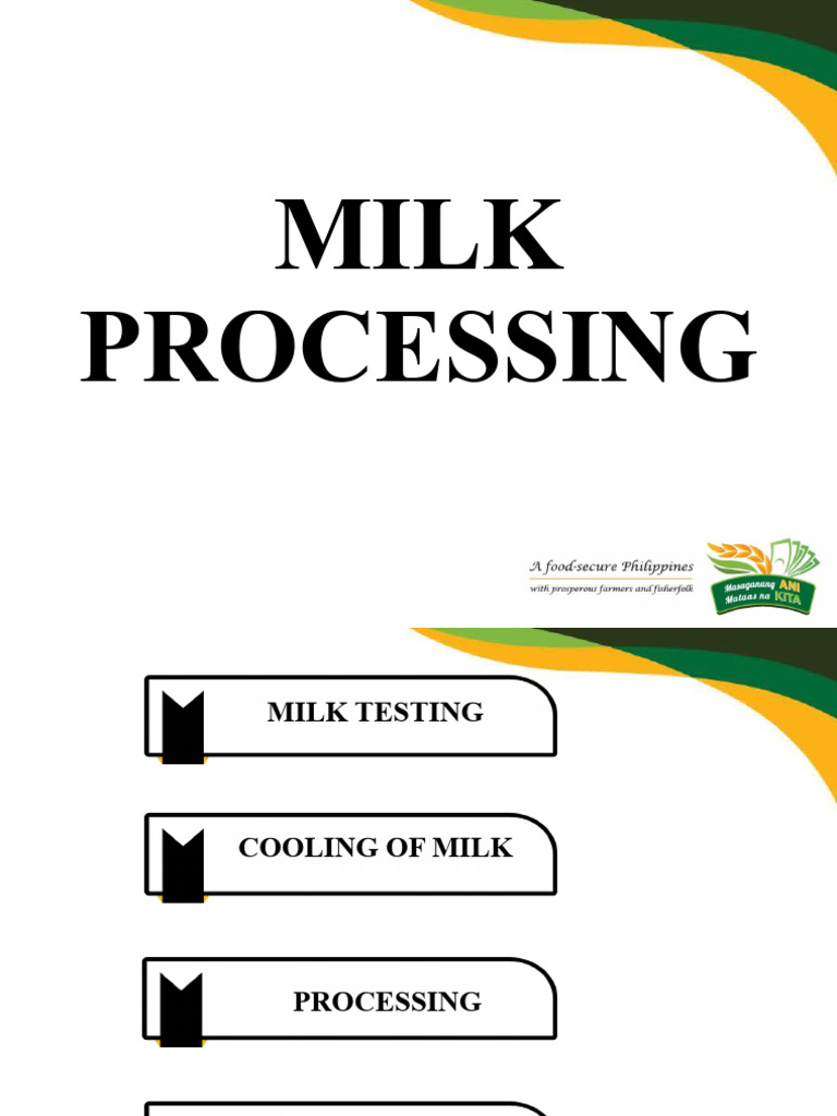 Milk Processing 1 | PDF | Milk | Food Industry