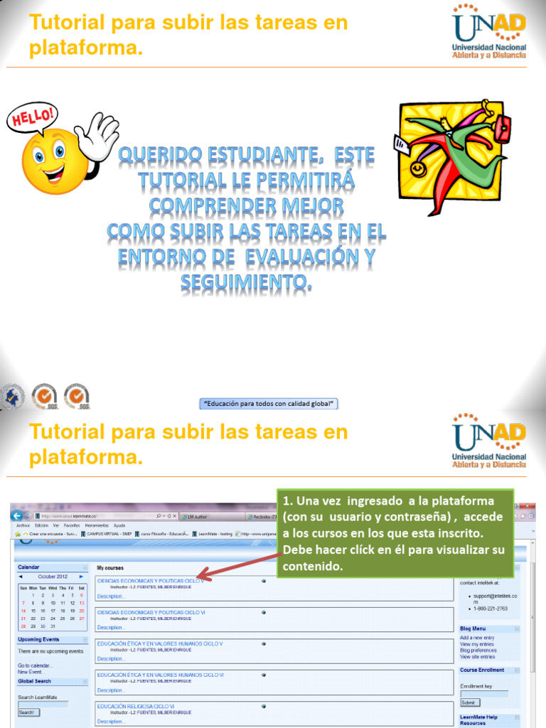 Tutorial para Subir La Tarea | PDF | Tutorial | Informática