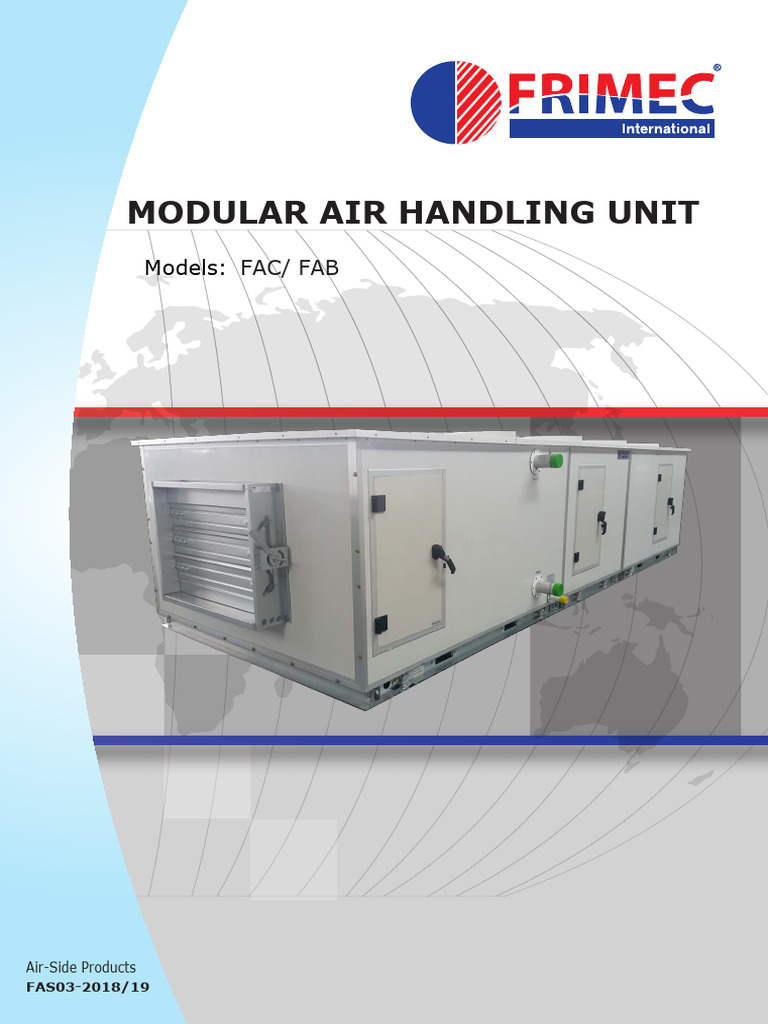 Technical Manual For Modular Air Handling Unit FAS03 201819 | PDF ...