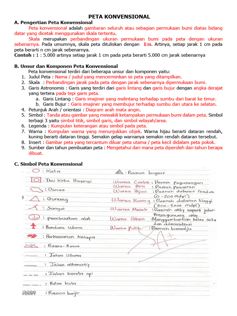 Rangkuman IPAS Bab 4 (Peta) A4 | PDF