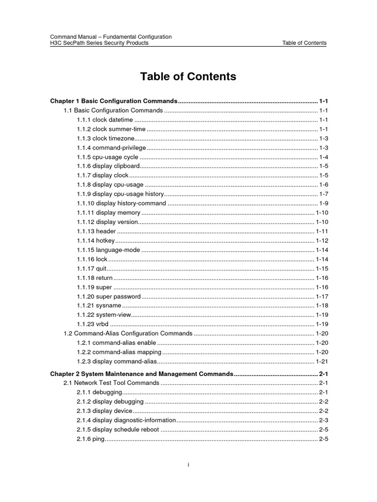 01-Fundamental_Configuration_Command | PDF | File Transfer Protocol | Secure Shell
