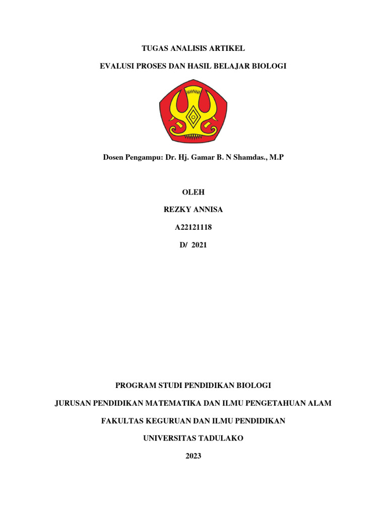Rezky Annisa A22121118 - Tugas Analisis Artikel | PDF