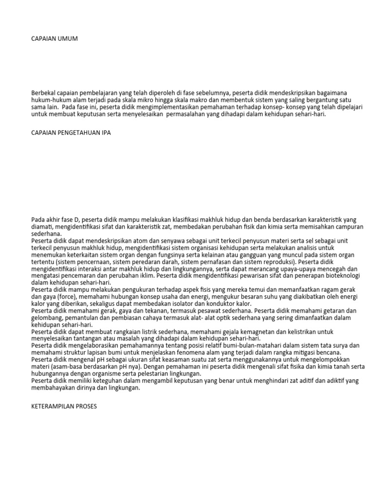 Adm Ipa Fase D Kelas 7 | PDF