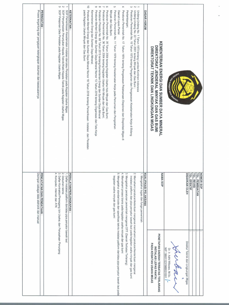 Sop Penetapan Daerah Terbatas Terlarang | PDF