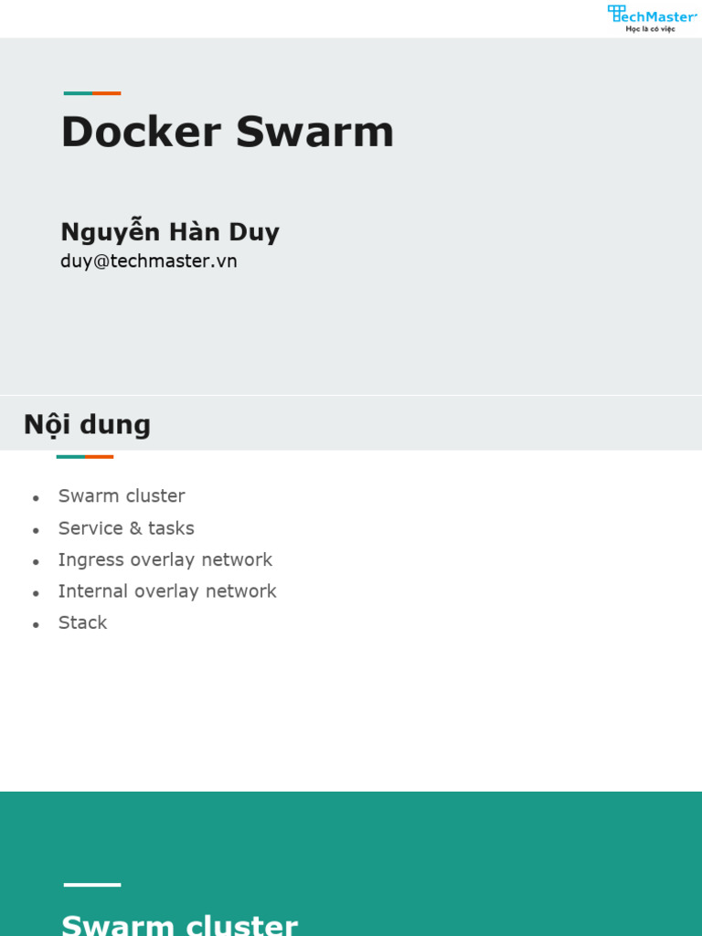 Docker Swarm | PDF