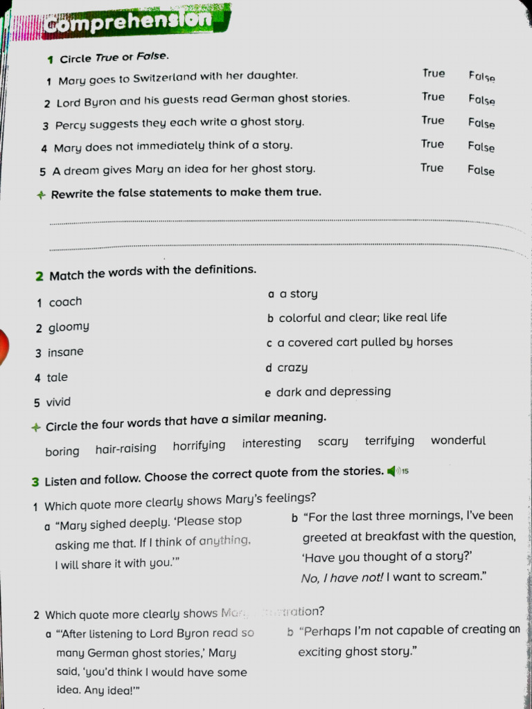 Comprehension Literature | PDF