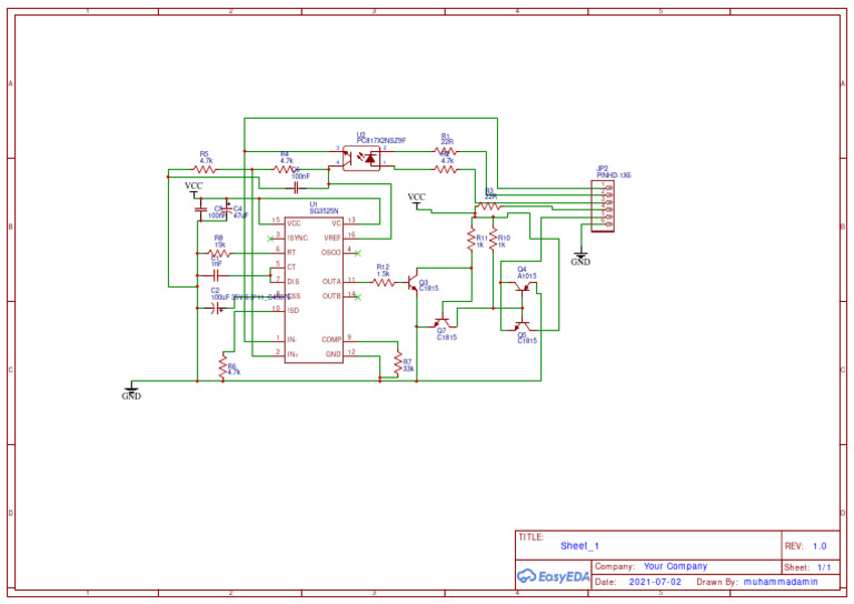 Schematic SG3525 | PDF