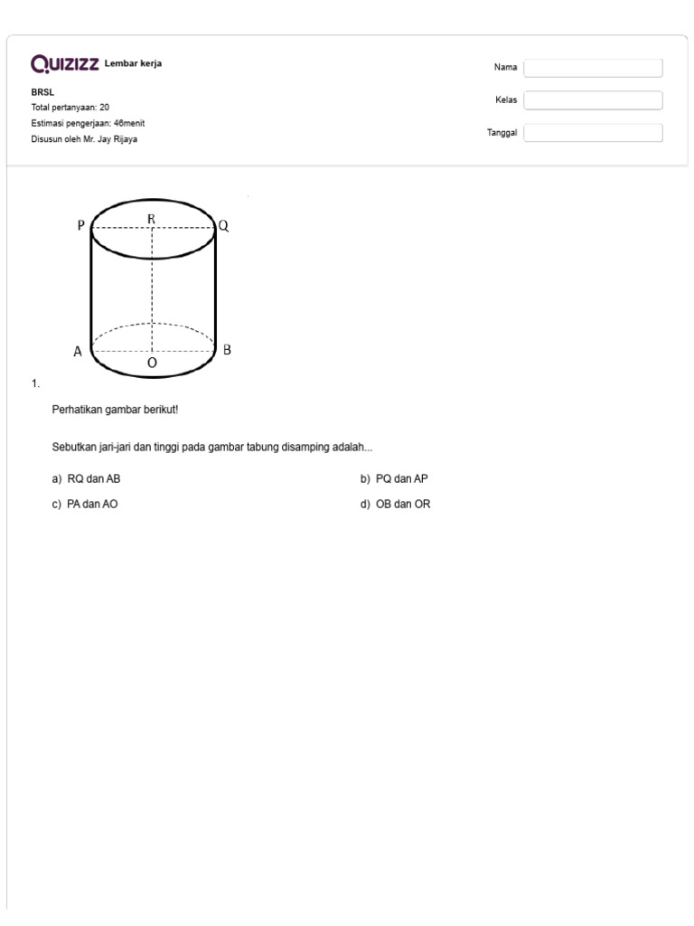 BRSL - Quizizz | PDF