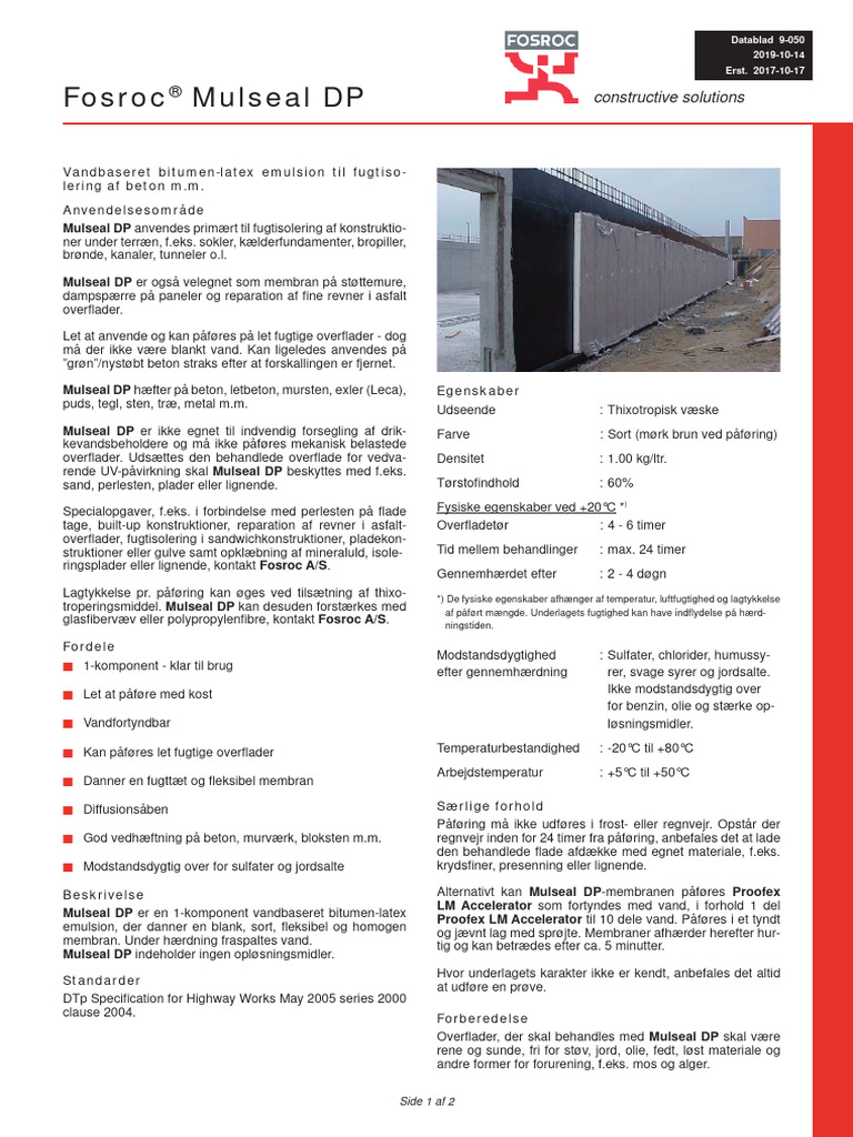 9 050 Mulseal DP2 | PDF