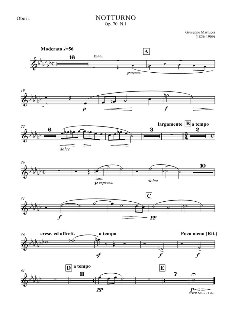 Notturno - Oboi 1 2 | PDF