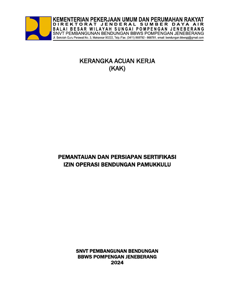 KAK Pemantauan Sert OP Pamukkulu | PDF