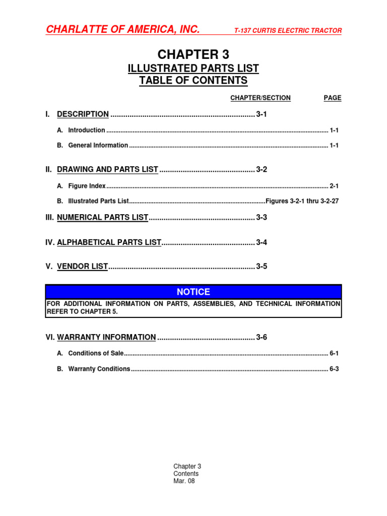 Charlatte of America, Inc.: Illustrated Parts List | PDF | Screw ...
