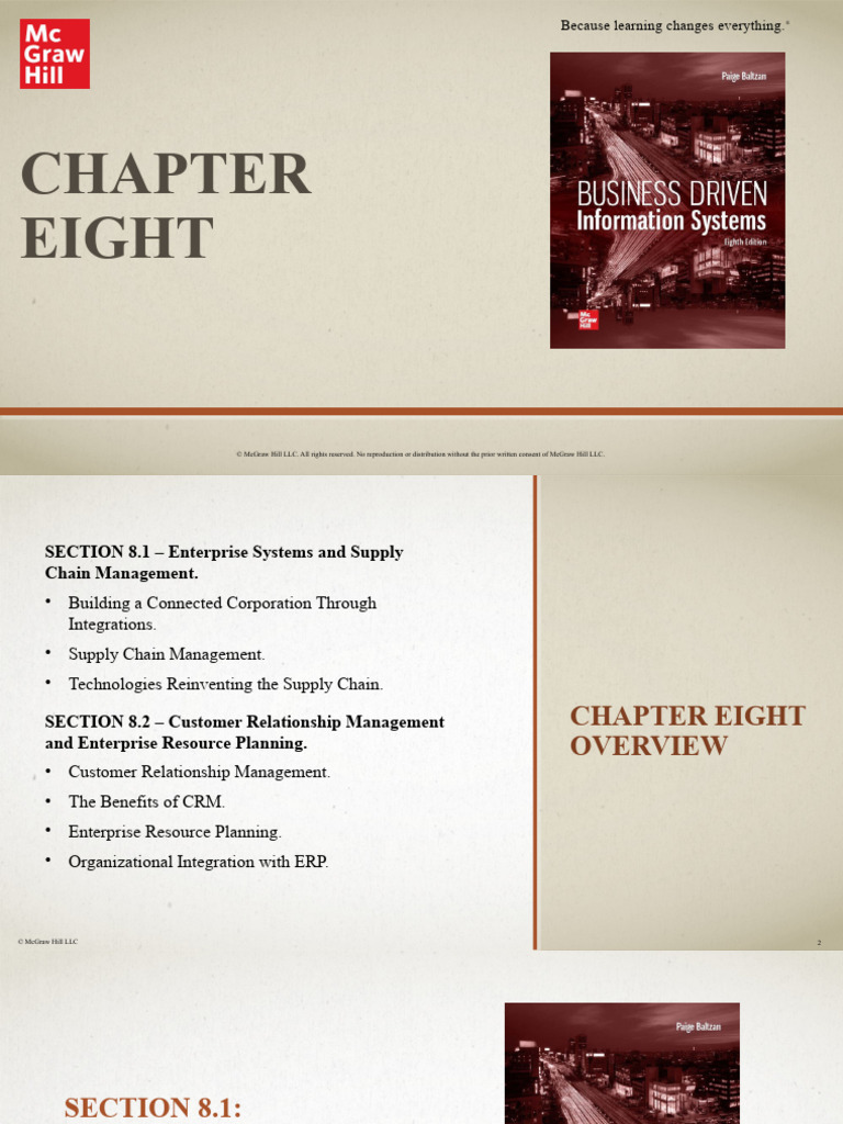 Baltzan_8e_PPT_Ch08_ACCESS | PDF | Customer Relationship Management | Enterprise Resource Planning