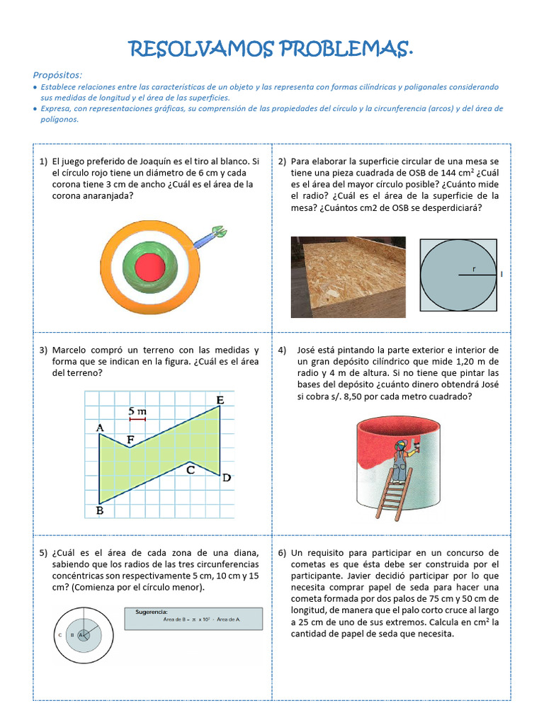 Resolvamos Problemas - AREAS Y PERIMETROS - RQ | PDF
