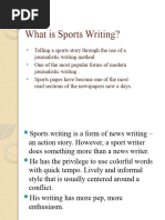 JOURNALISM MODULE 3 (Official) | PDF | Jargon | Sports
