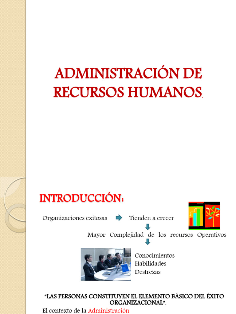 Tema 1 Administracion de Recursos Humanos | PDF | Gestión de recursos humanos | Business