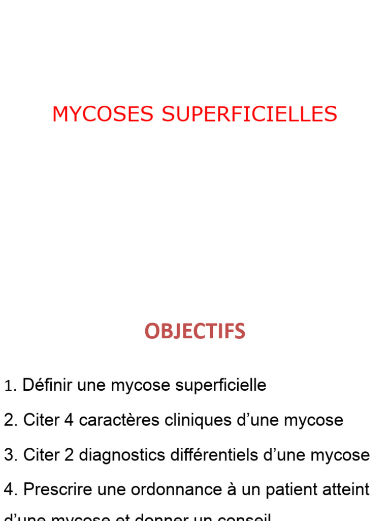 Mycoses Superficielle | PDF | Spécialités médicales | Champignons