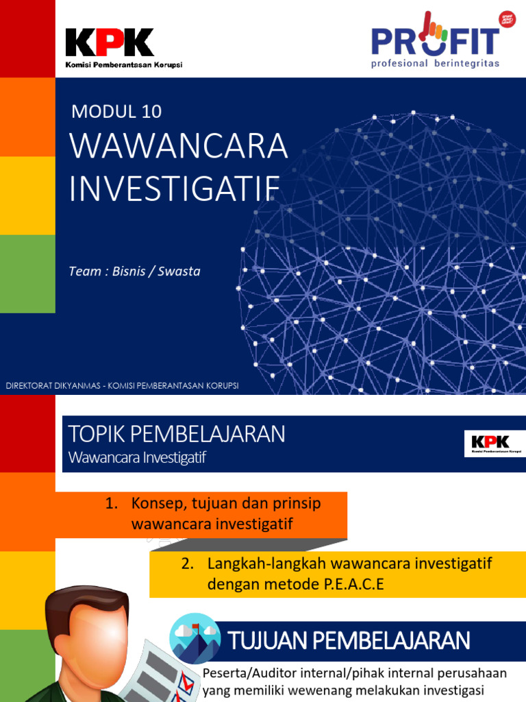 Langkah Wawancara Investigatif P.E.A.C.E. | PDF | Karier & Perkembangan