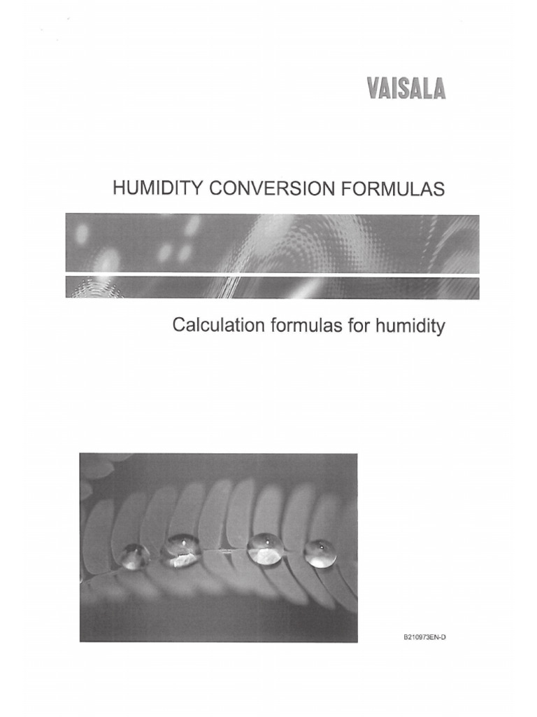 Humidity | PDF
