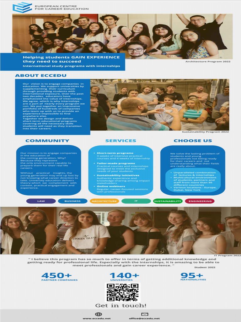 ECCEDU Company Brochure 2022-2023 - 230413 - 110922 | PDF