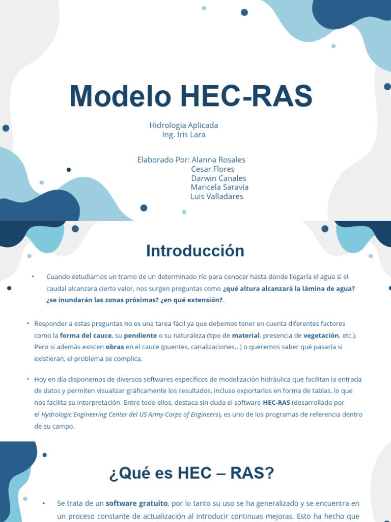 Exposicion HEC-RAS | PDF | Software de la aplicacion | Archivo de ...